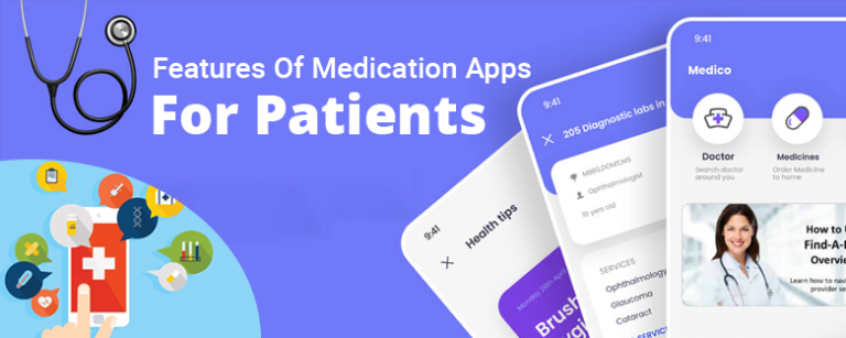 Features of medication apps for patients